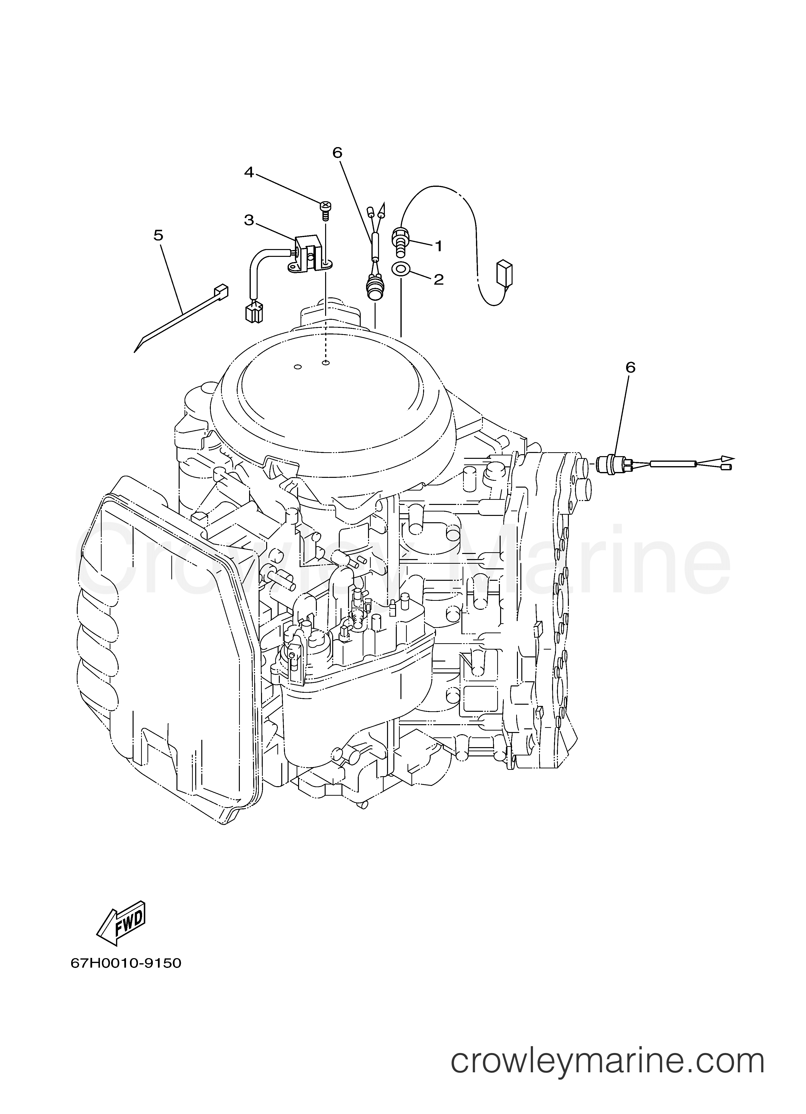 ELECTRICAL 4 - 2000 Outboard 150hp VX150TLRY | Crowley Marine