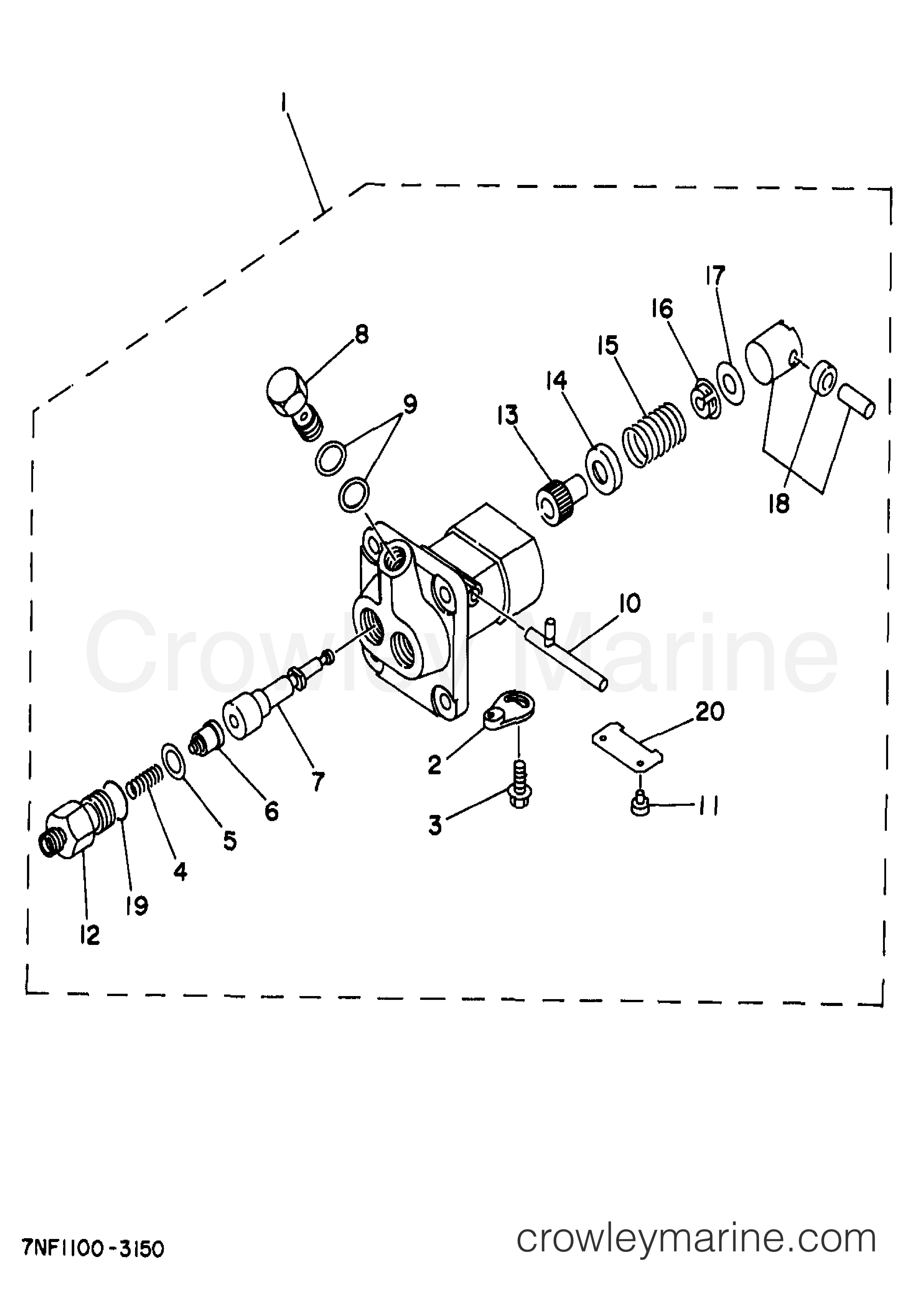 INJECTION PUMP ASSEMBLY - 1998 Generator 6500 EDL6500S | Crowley Marine