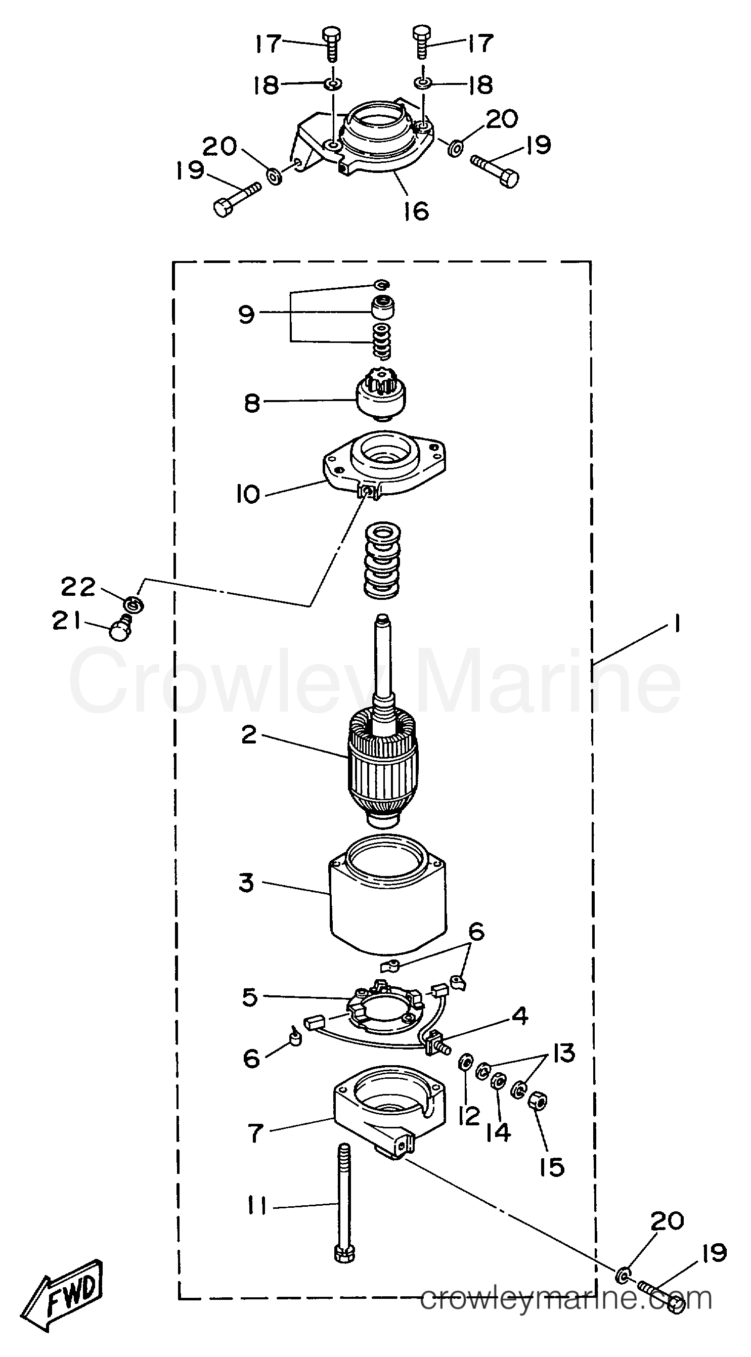 ELECTRIC MOTOR - 1987 Outboard V6 EXCEL V6EXCELXH | Crowley Marine