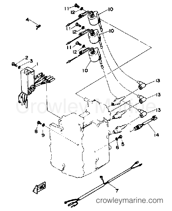 ELECTRIC PARTS CDI UNIT - 1991 Outboard 30hp 30ELRP | Crowley Marine