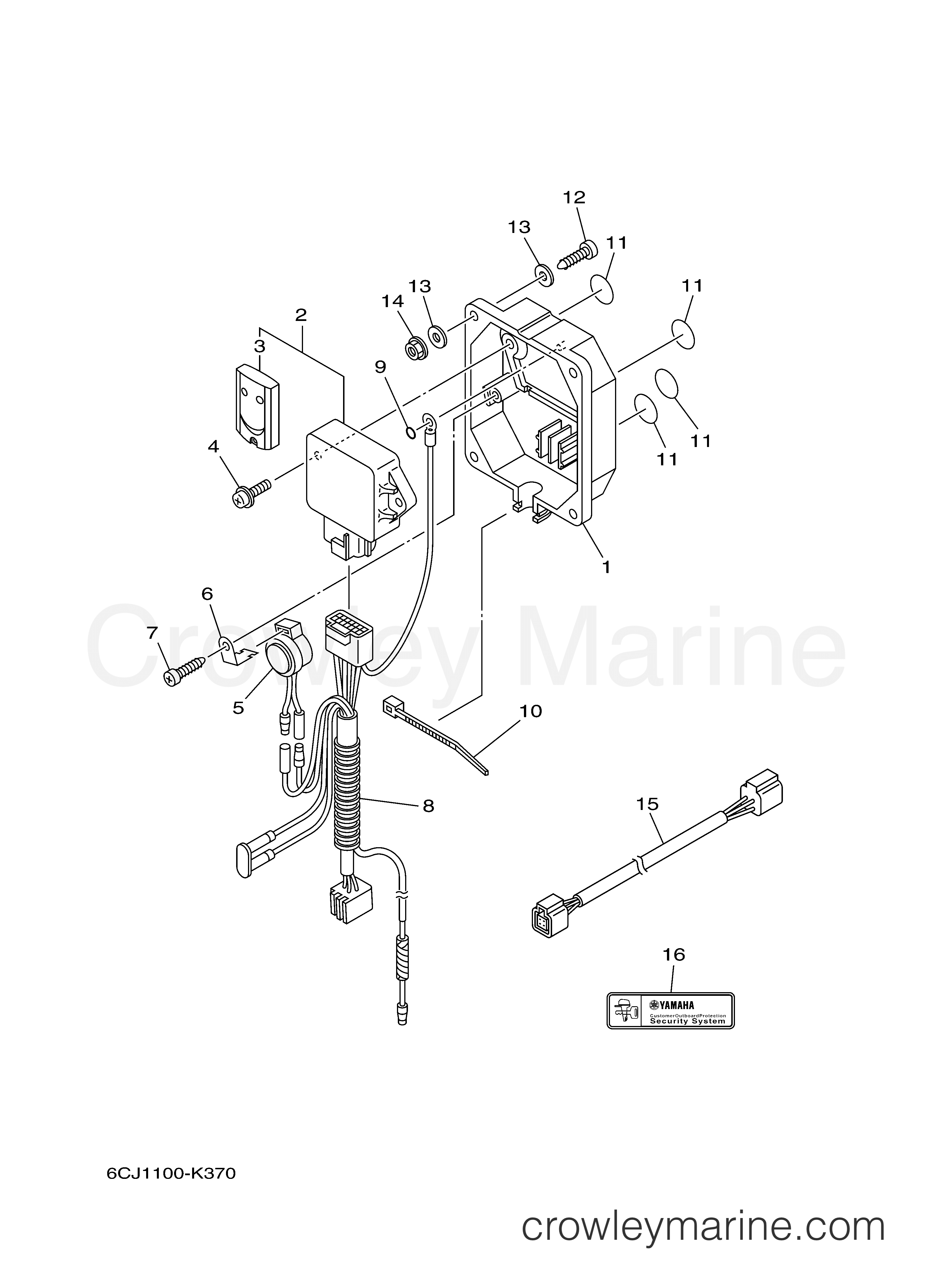 OPTIONAL PARTS 1 - 2014 Outboard 200hp F200XB | Crowley Marine