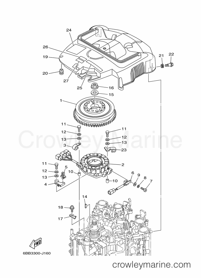 GENERATOR - 2010 International 250hp F250AETX (6P26) [060] | Crowley Marine